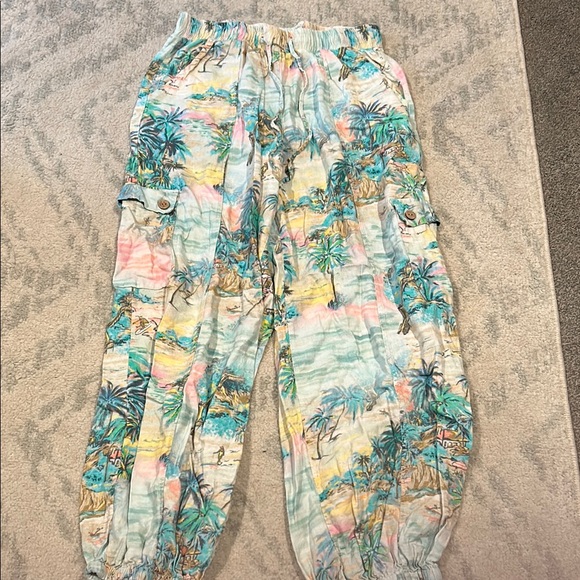 C&C California | Pants & Jumpsuits | Tropical Print Kids Cargo Pants ...